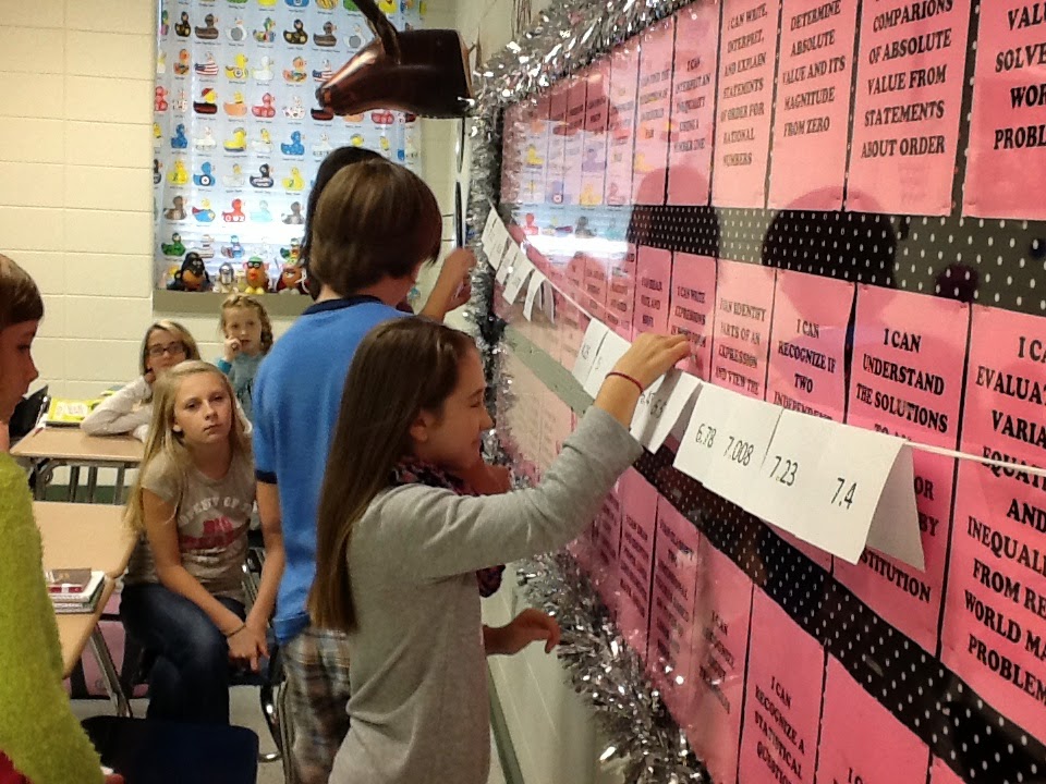 Mrs. White's 6th Grade Math Blog: HANDS ON ORDERING DECIMALS ASSESSMENT